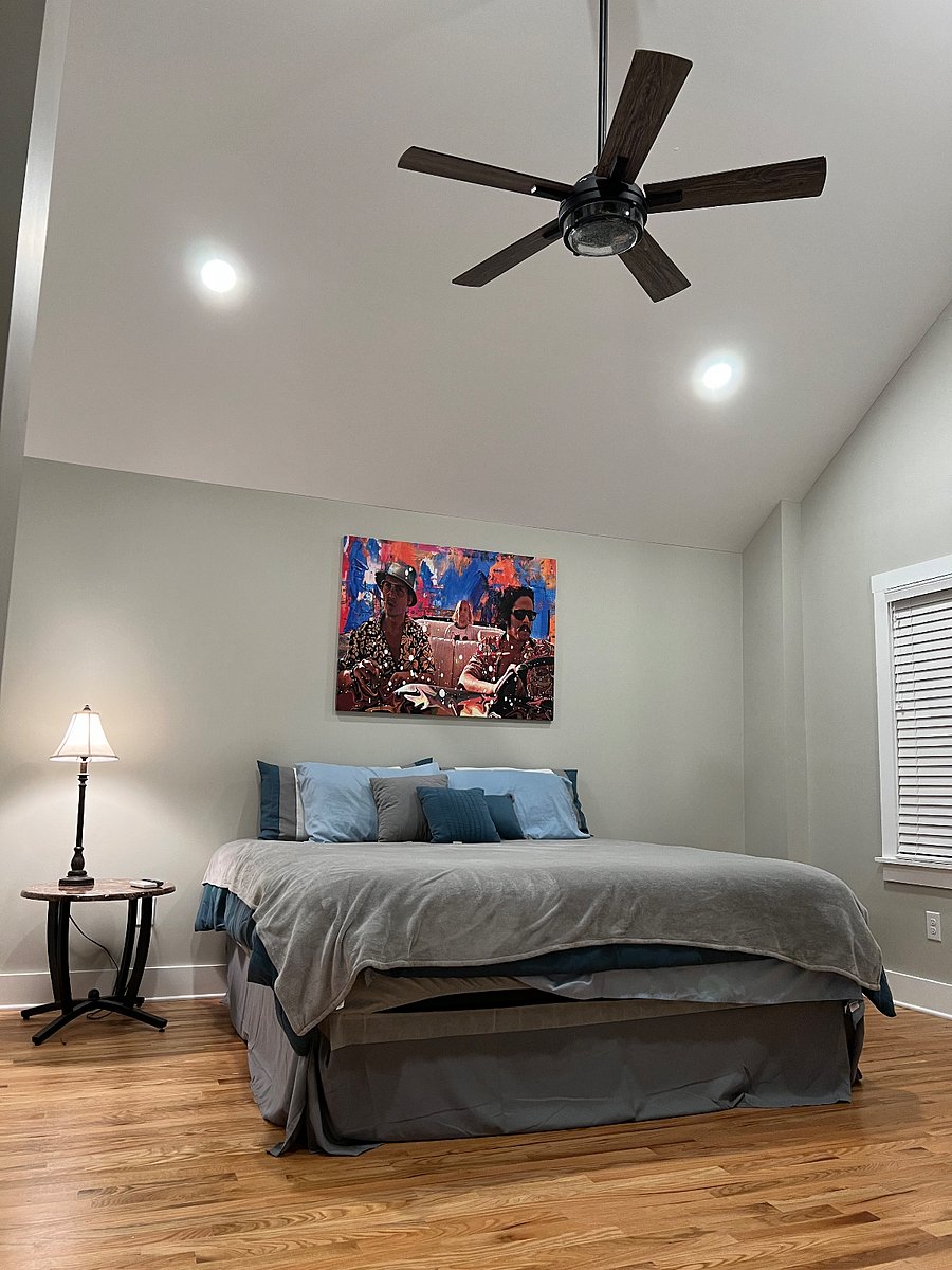 Master bedroom, with beautiful private bath