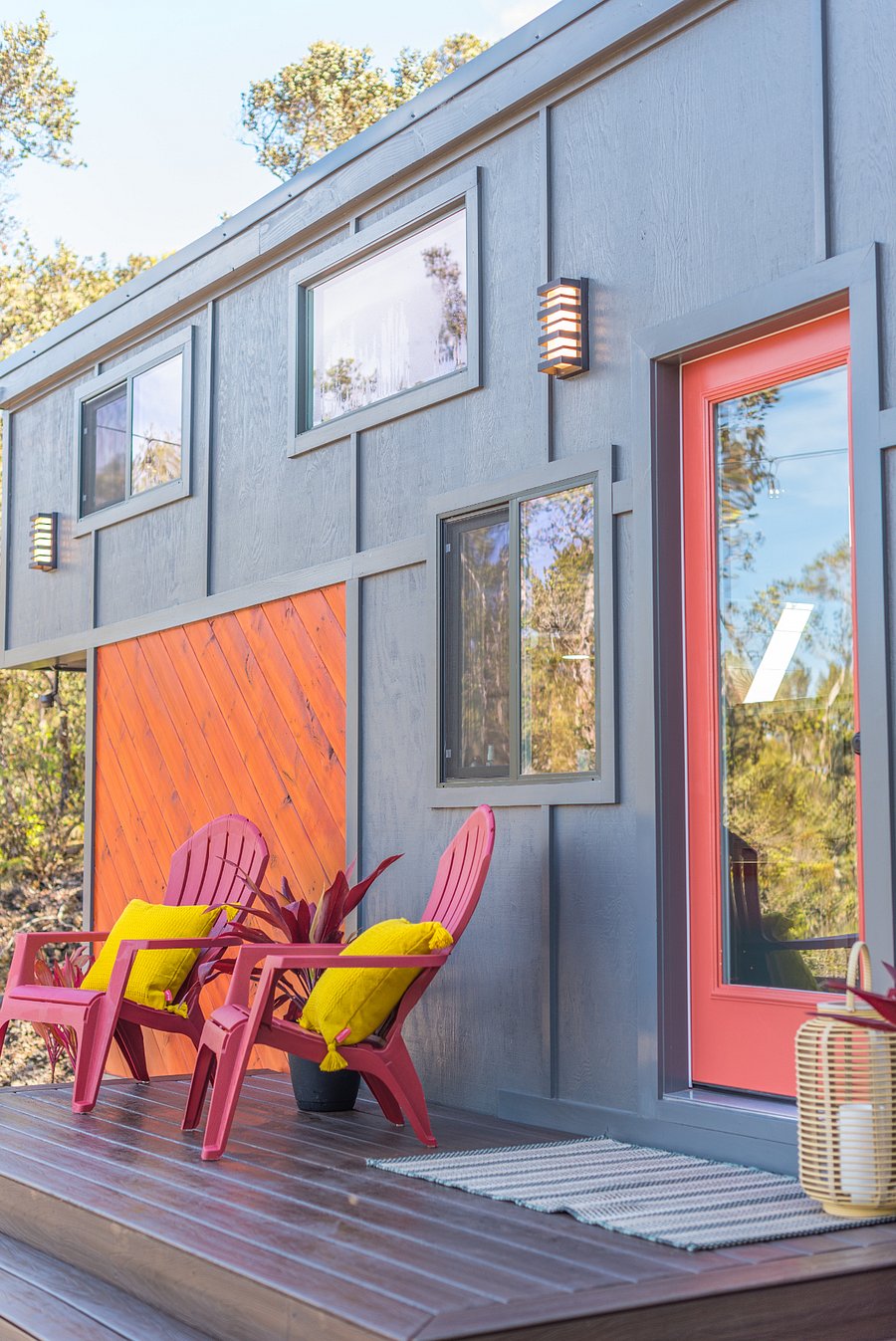 The Apapane Tiny House located in a cloud forest.