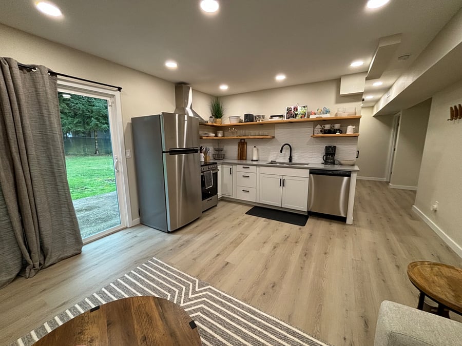 Contemporary Elegance Spacious Two-Bedroom Haven with Open-Plan ...