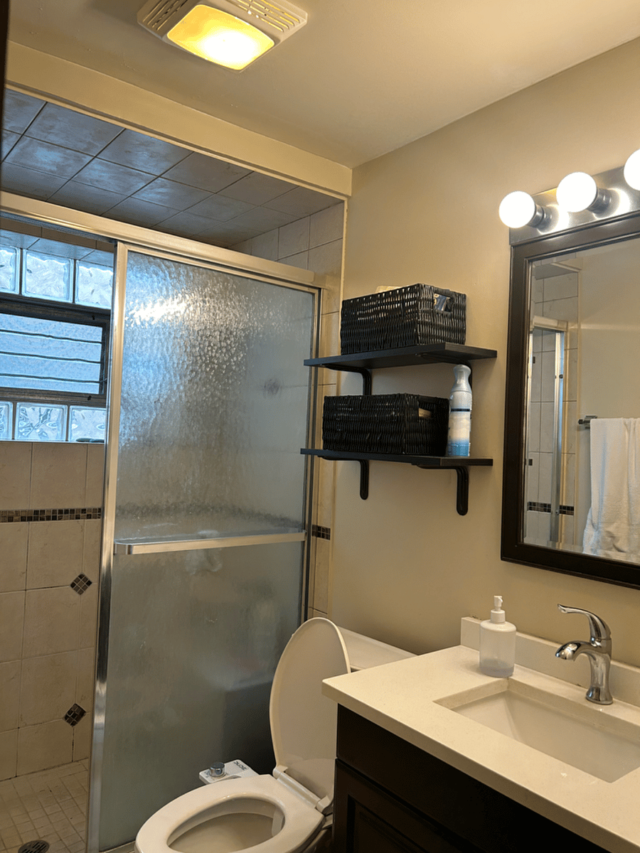 Private Entrance/Exit Room with a Private Bathroom