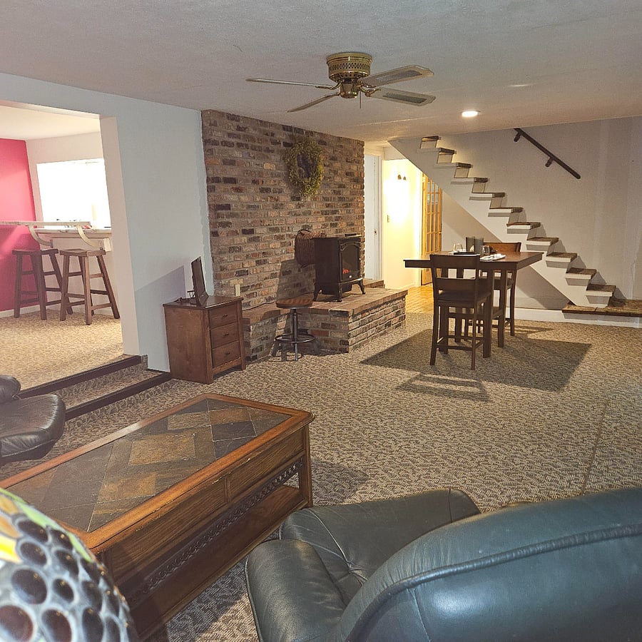 Spacious lower level home near hospitals