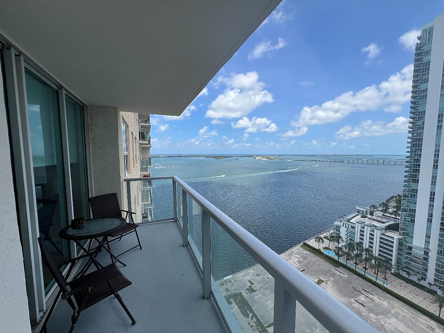 Furnished Brickell 2/2 with Balcony & Bay Views, Available Now