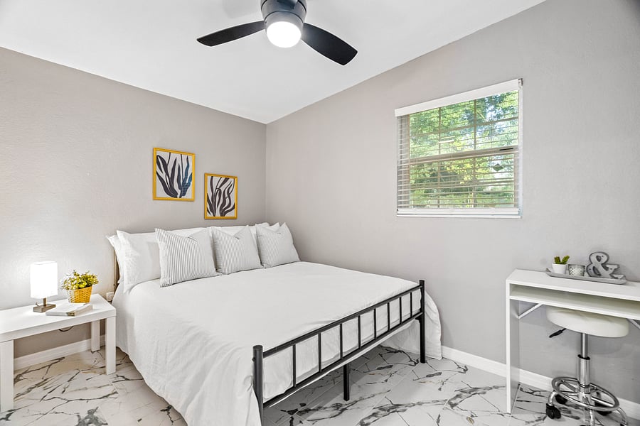 What a cool house to call home with comfy a queen size beds !! Located ...