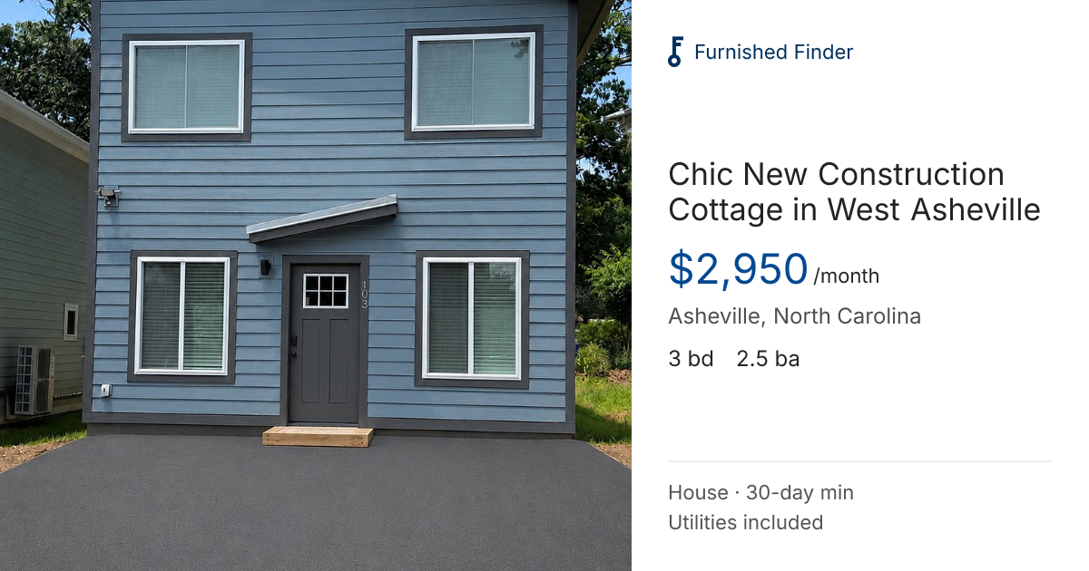 Chic New Construction Cottage in West Asheville